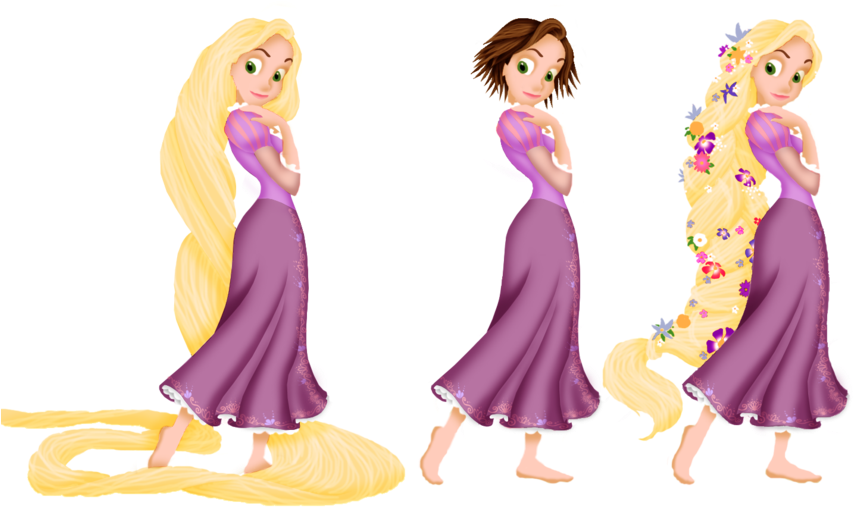 Download Hair Transparent Rapunzel - Rapunzel Hair - ClipartKey