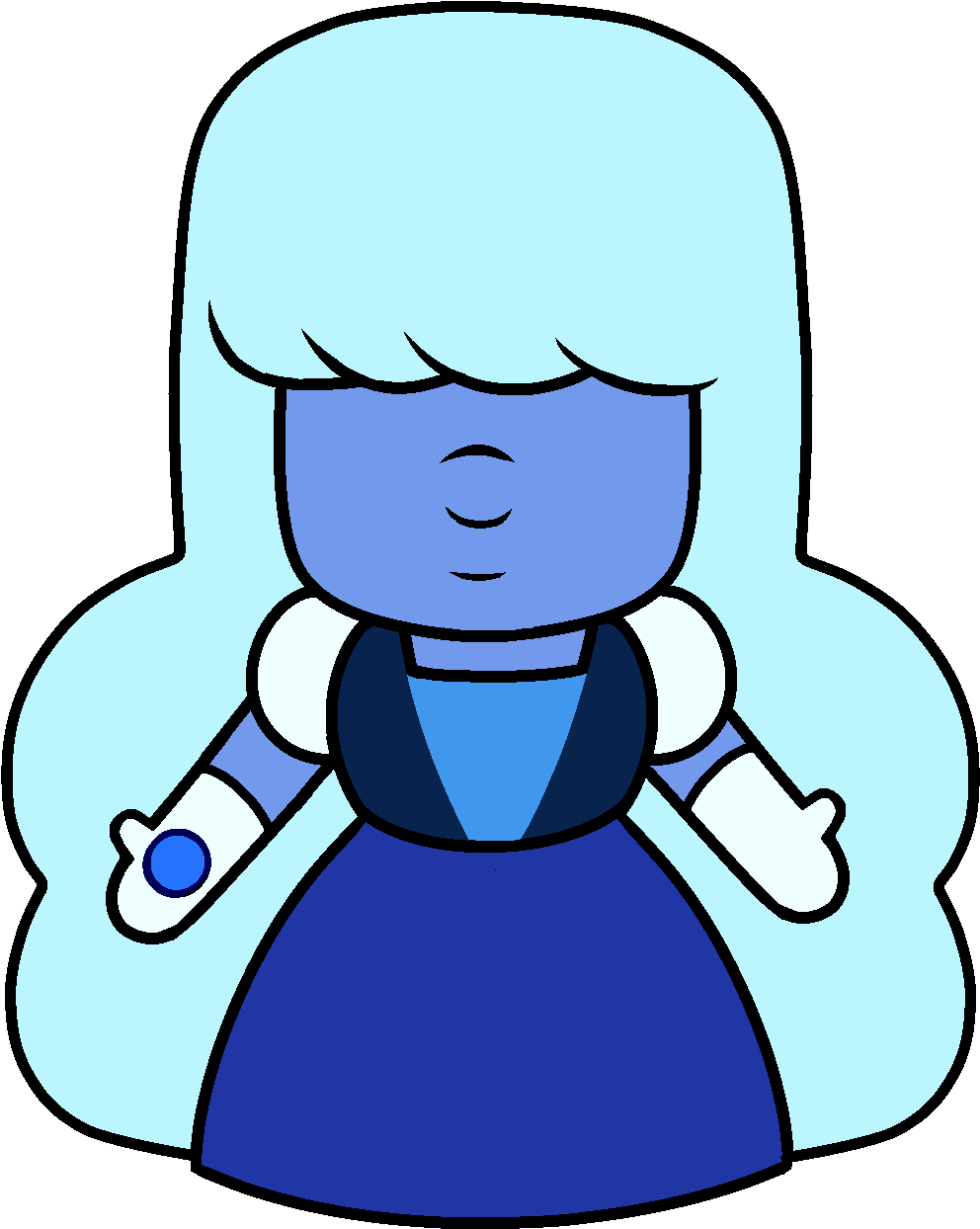 Download Diamonds Clipart Saphire - Ruby Chibi Steven Universe - ClipartKey