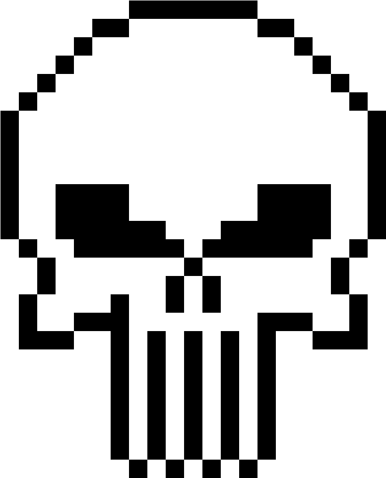 Download Punisher Pixel Art - ClipartKey