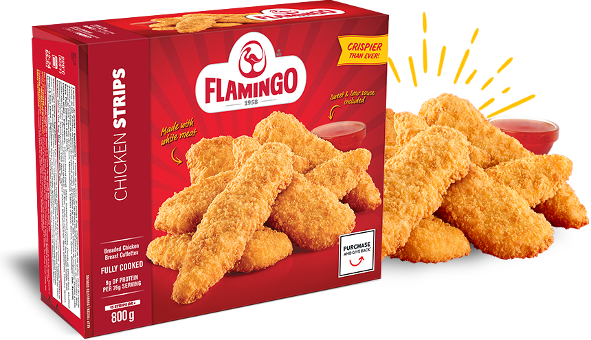 Download Flamingo Chicken Wings - Flamingo Chicken Strips - ClipartKey