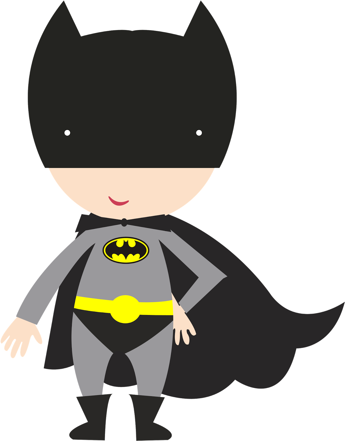 Download Batman Clipart For Kids - Superhero Tracing - ClipartKey