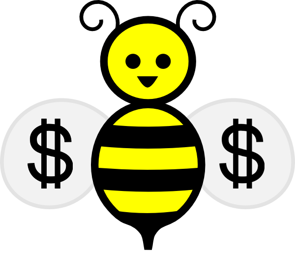 Download 2016 03 Bees Money - Clip Art Outline Bee - ClipartKey