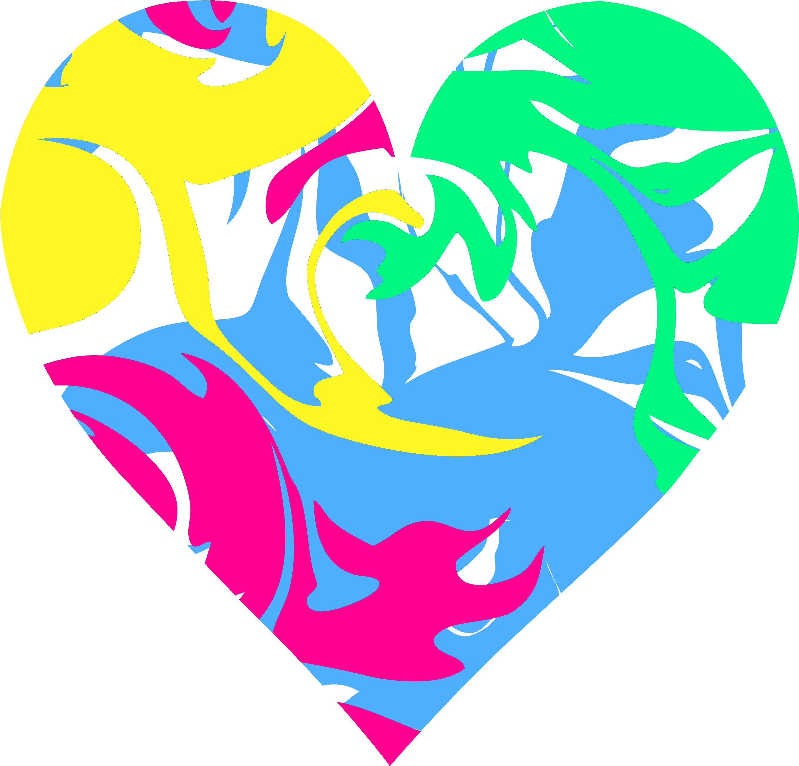Download Hearts Clipart Pretty Heart - Transparent Colorful Heart ...