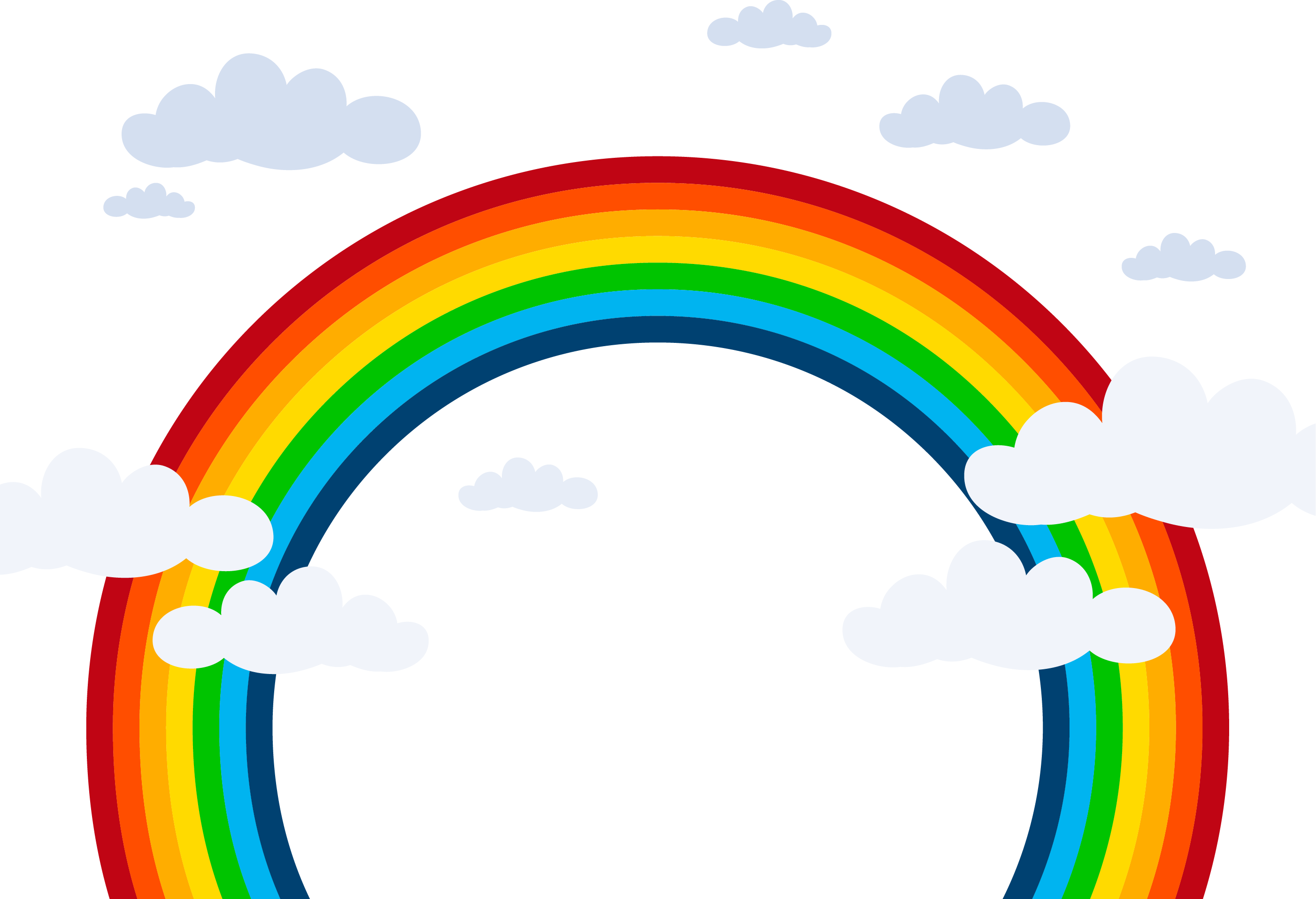 Download Clip Art Rainbow People Clipart - Rainbow Clip Art - ClipartKey