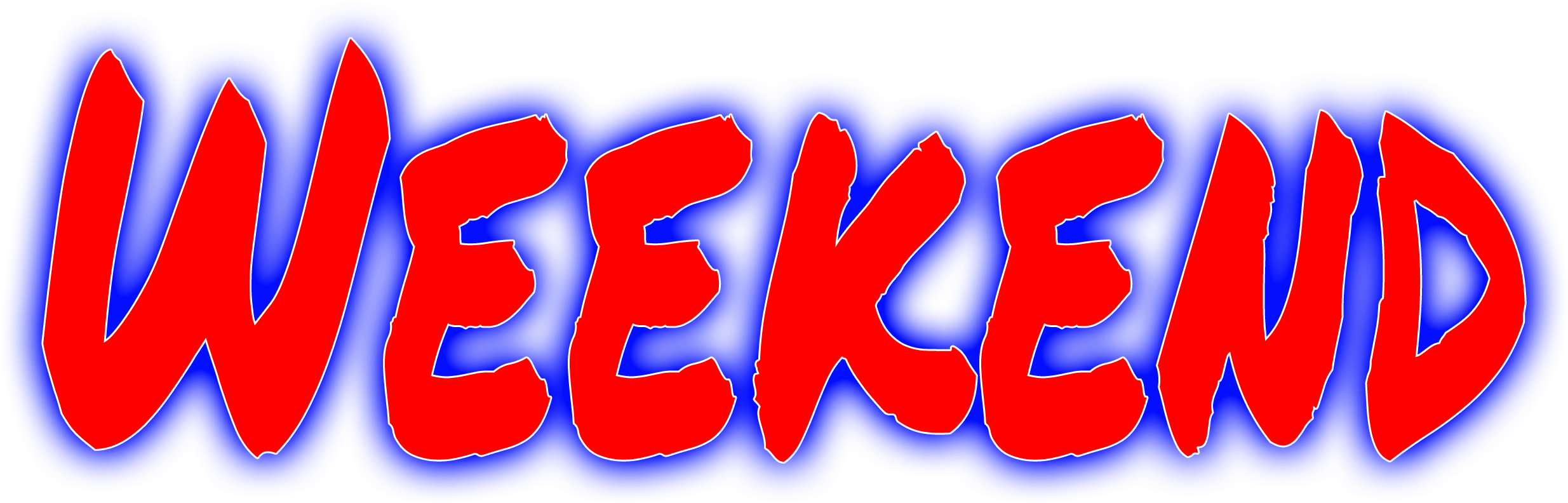 Download Weekend Png Red - ClipartKey