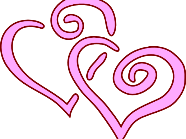 Download Two Hearts Clipart - Clip Art Two Hearts - ClipartKey