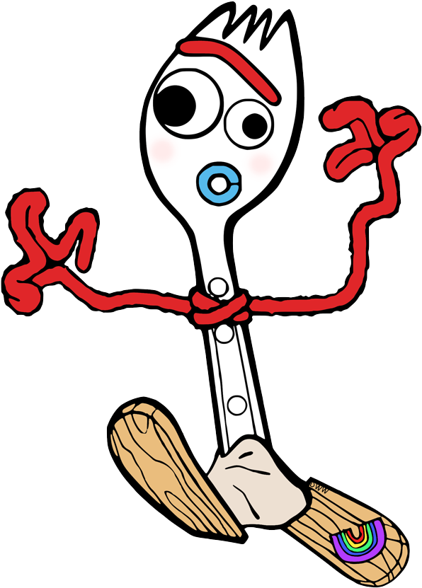 Download Toy Story 4 Forky Coloring Pages - ClipartKey