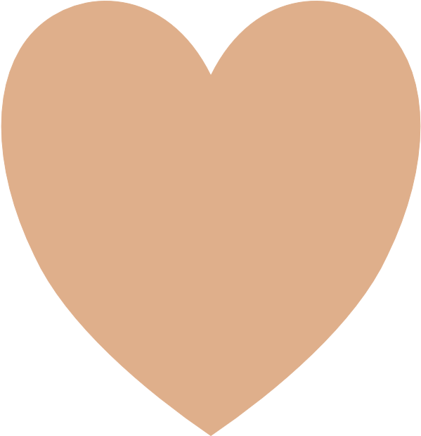 Download Transparent Heart Icon Png - Beige Hart - ClipartKey