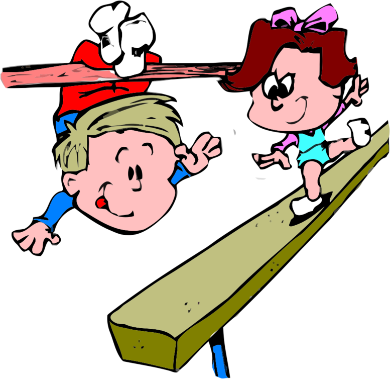 Download Boy And Girl Doing Gymnastics Clipart - ClipartKey