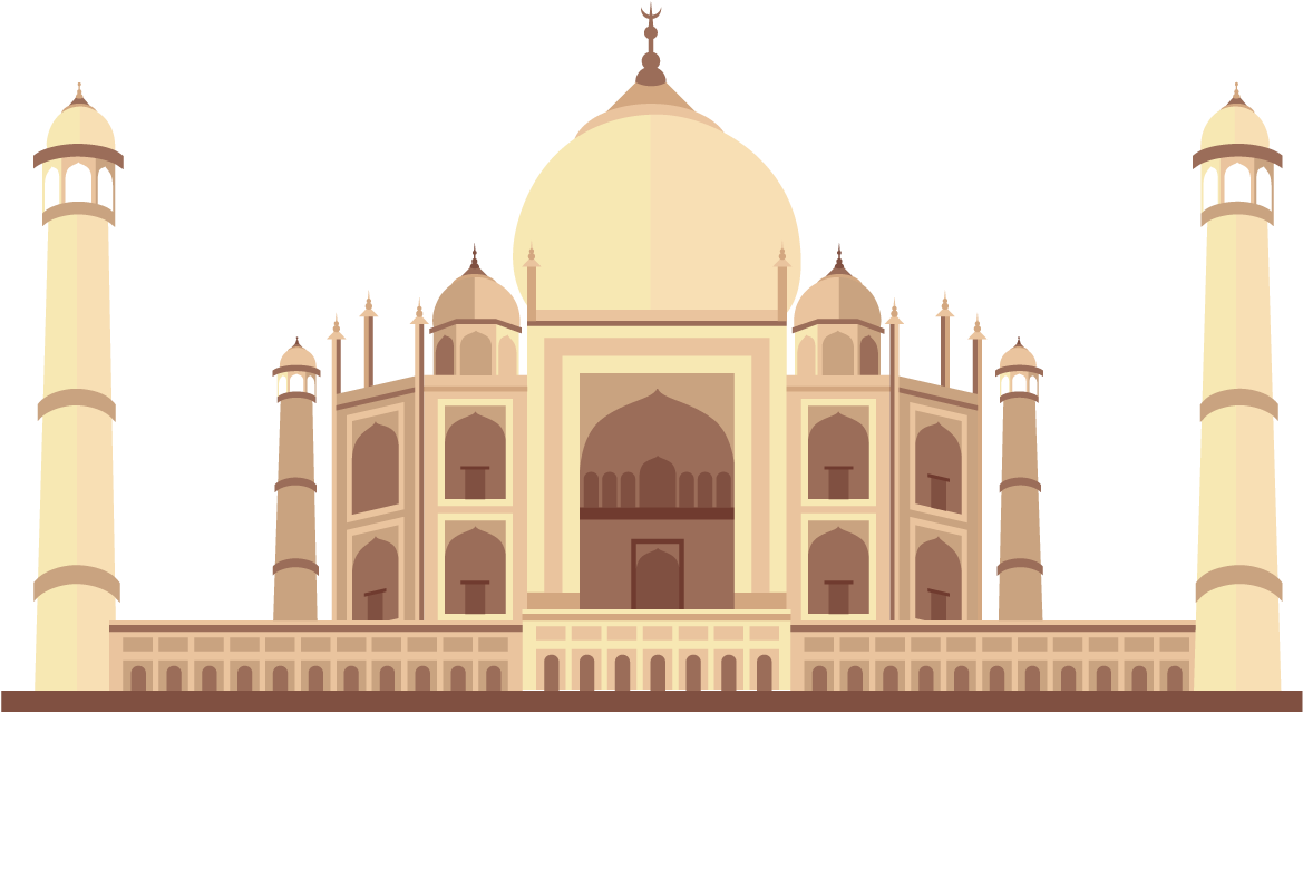 Download Taj Mahal Vector Png - ClipartKey