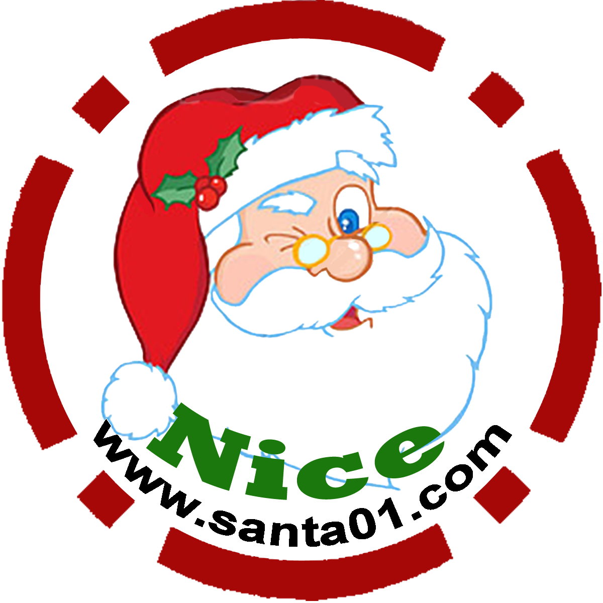 Download Transparent Santa Claus Signature Clipart - Santa Winking ...