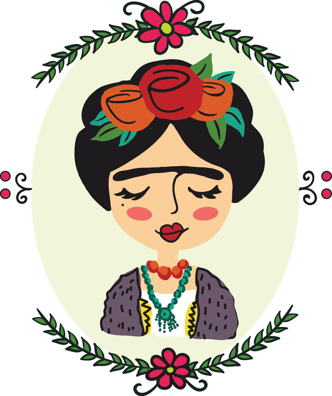 Download Clip Art Frida Kahlo Clipart - Frida Kahlo Clip Art - ClipartKey