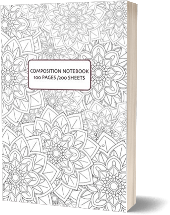 Download Transparent Composition Notebook Png - Line Art - ClipartKey