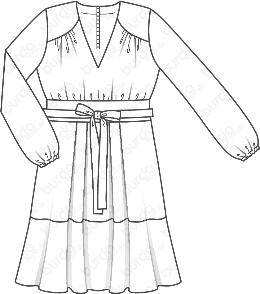Download Clip Art Robe Outline - Line Art - ClipartKey