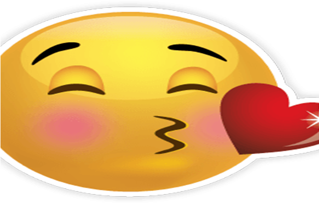 Download Kisses Clipart Iphone Emoticon - Smiley - ClipartKey