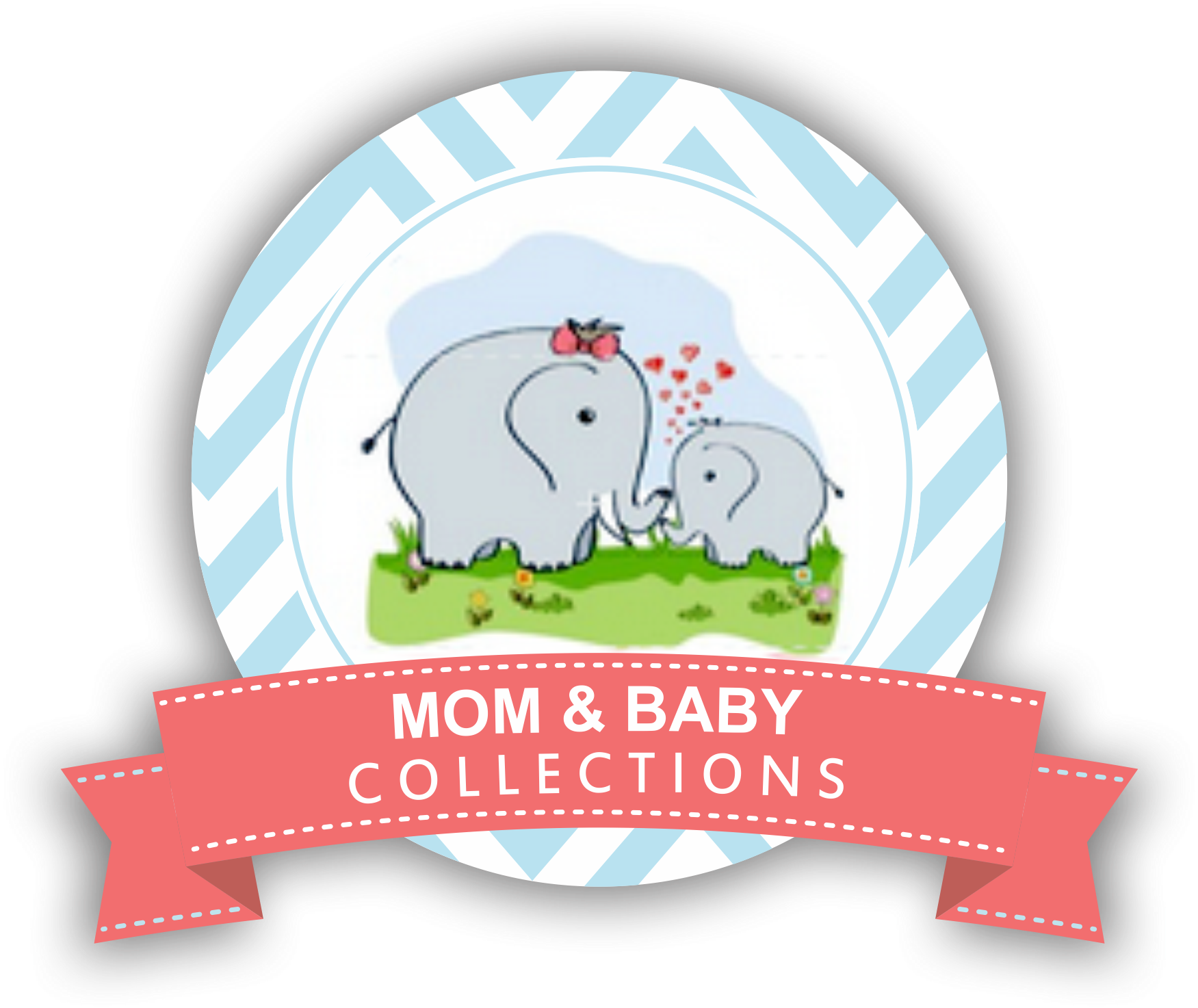 Download Transparent Mom And Baby Elephant Clipart - Illustration ...