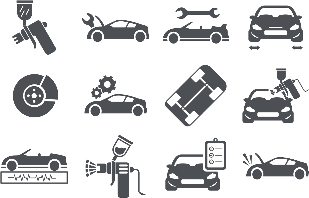 Download Auto Body Icons Vector - Car Assembly Icon Vector Png - ClipartKey