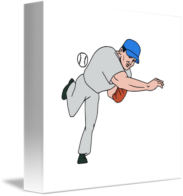 Download Clip Art Baseball Pitcher Cartoon - Pitcher - ClipartKey