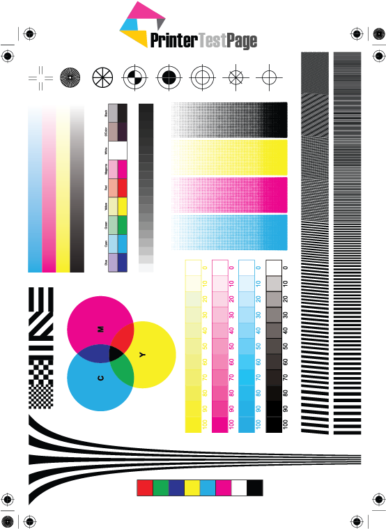 Download Printer Color Test Page Colouring To Funny Print Or - Black ...