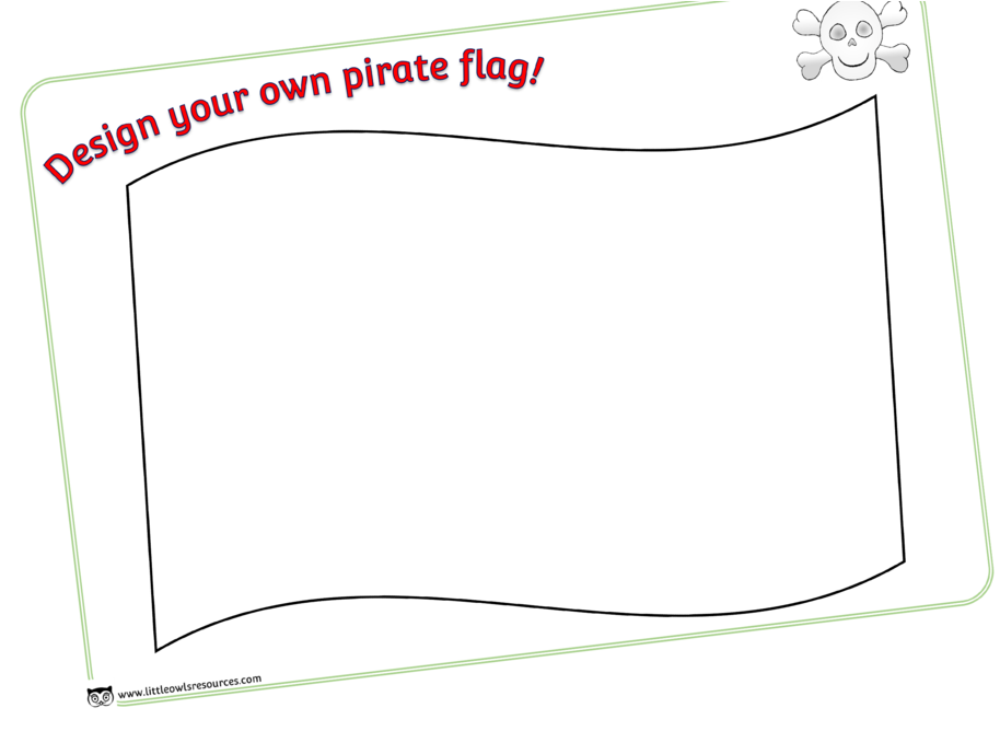 Download Transparent Pirate Flags Clipart - Paper - ClipartKey