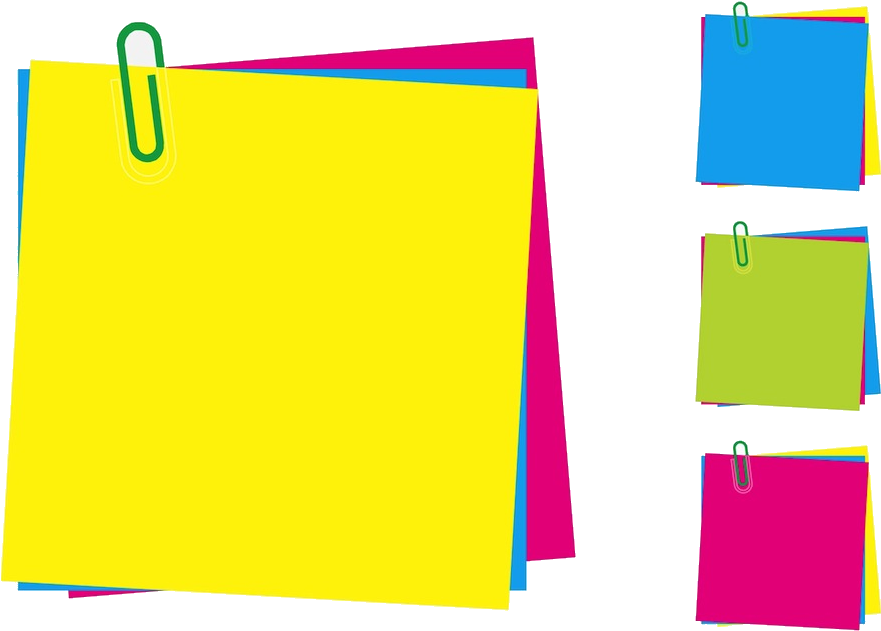 Download Note Free Blank Sticky Clip Art On Transparent Png - Sticky ...