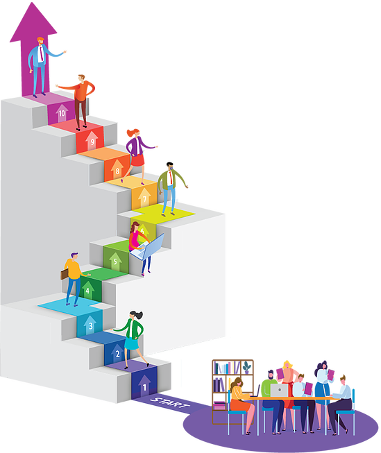 Download Staircase Graphic - Stairs Timeline - ClipartKey