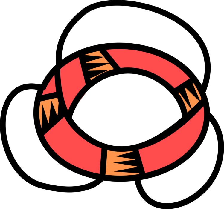 Download Vector Illustration Of Lifebuoy Ring Lifesaver Life - Circle ...