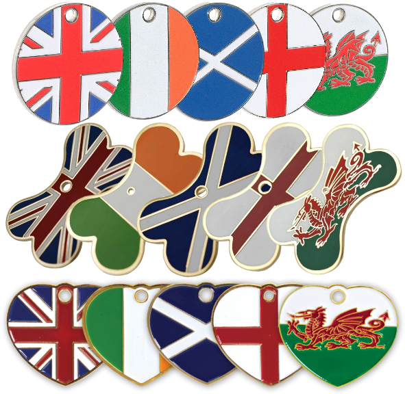 Download Flag Dog Id Name Tags - Graphic Design - ClipartKey