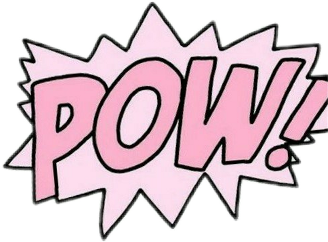 Download Pow Pink Clipart , Png Download - Sticker Tumblr Png - ClipartKey