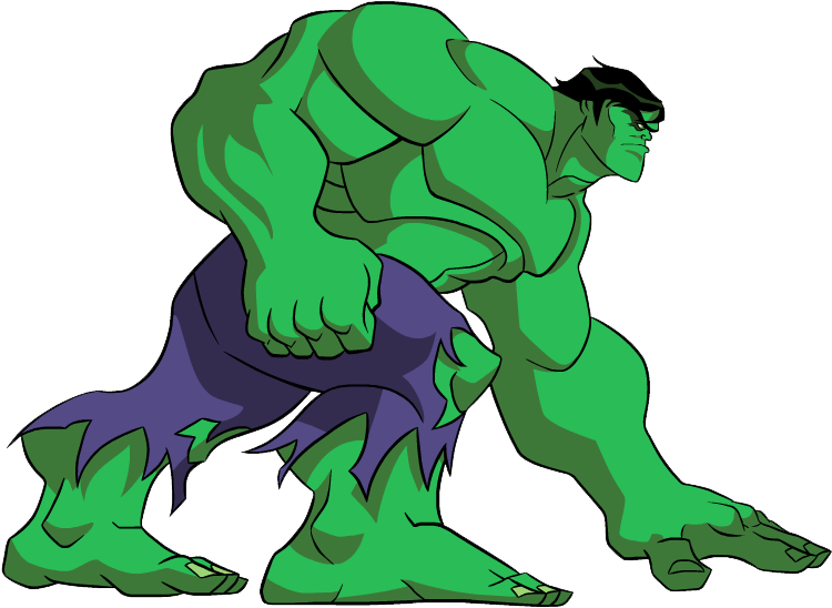 Download Hulk Clip Art - Hulk Side View Drawing - ClipartKey