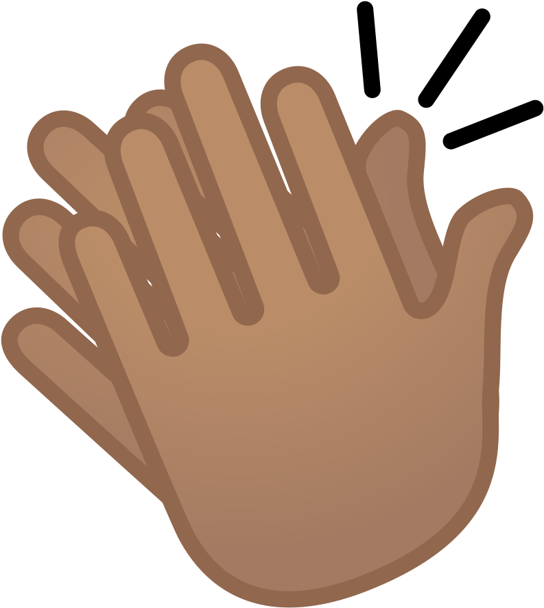 Download Clapping Hands Medium Skin Tone Icon - Clap Png - ClipartKey