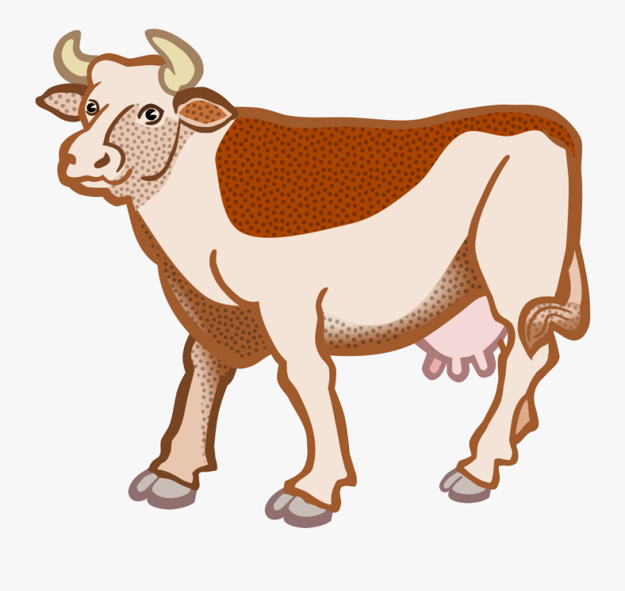 Cow - Coloured - Pair Of Cow Clipart , Free Transparent Clipart ...