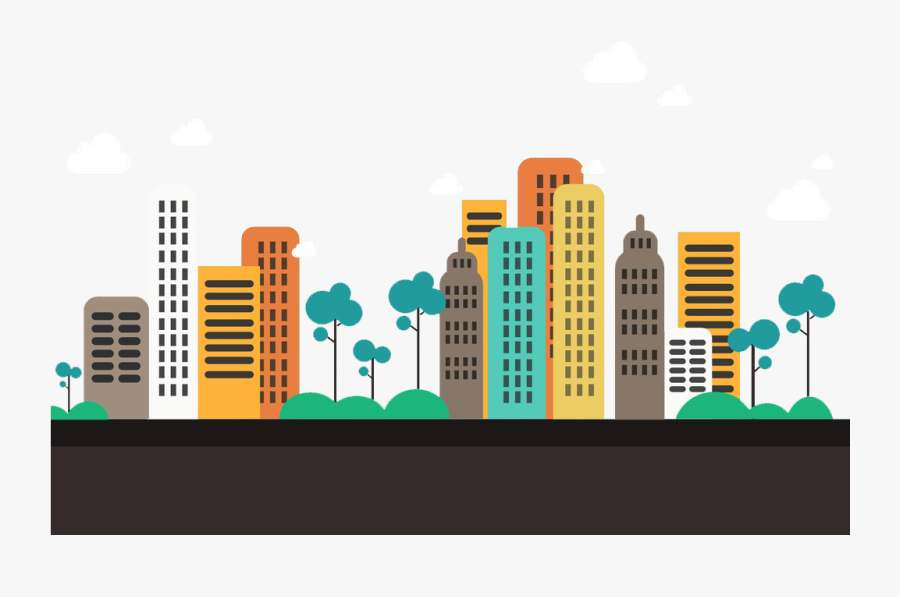 Transparent Cityscape Png - City Buildings Cartoon Png , Free ...