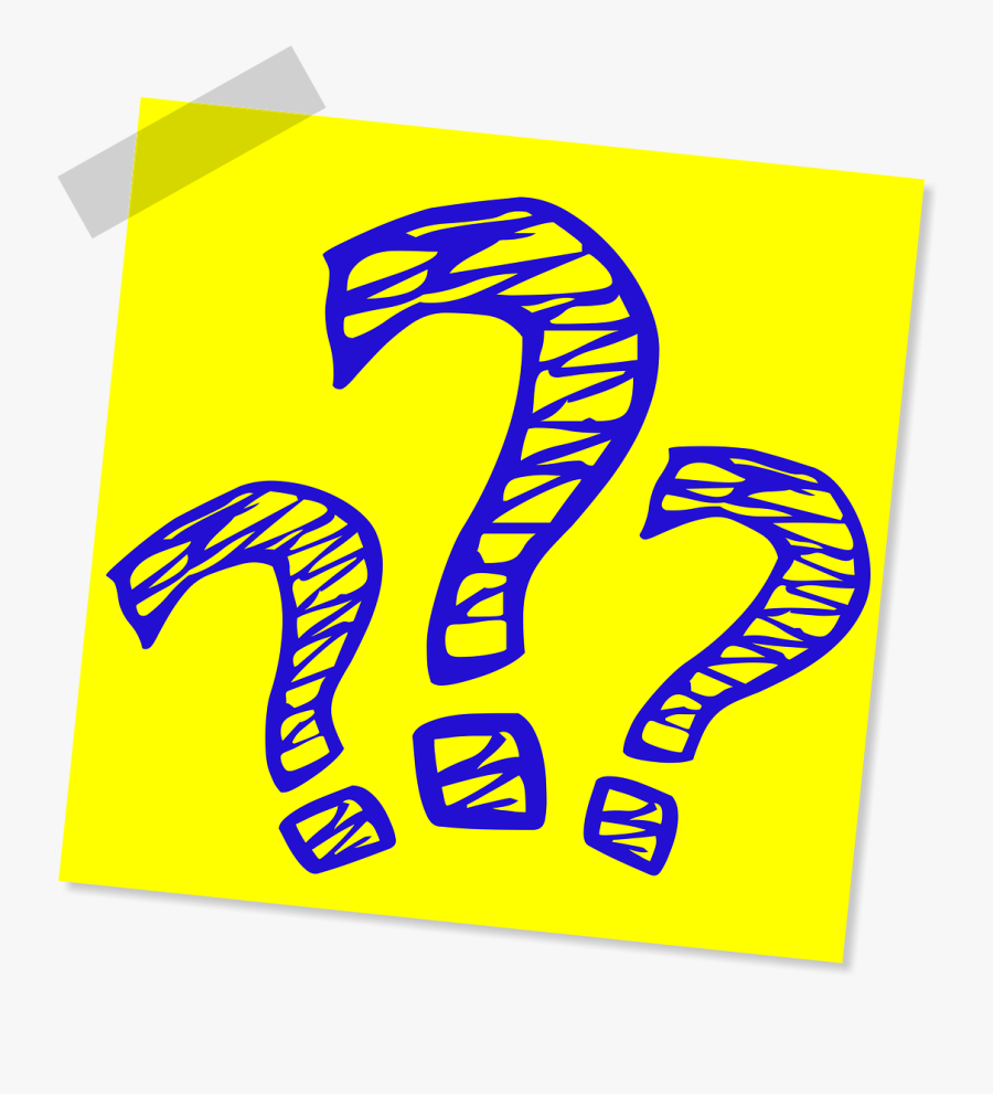 Blue And Yellow Question Mark , Free Transparent Clipart - ClipartKey