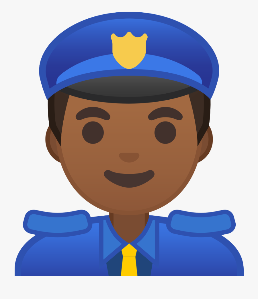 Man Police Officer Medium Dark Skin Tone Icon - Emoji Whatsapp Police ...