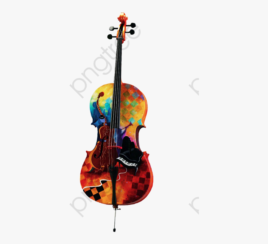 Music Clipart Violin - Painted Cello , Free Transparent Clipart ...