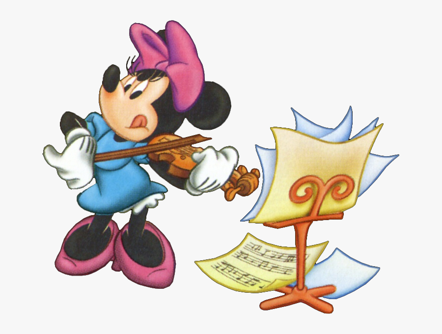 Minnie Mouse Violin , Free Transparent Clipart - ClipartKey