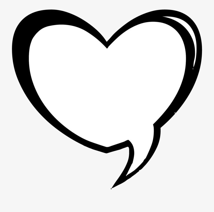 Speech Bubble Thought Bubble Speech Clipart - Love Heart Speech Bubble ...
