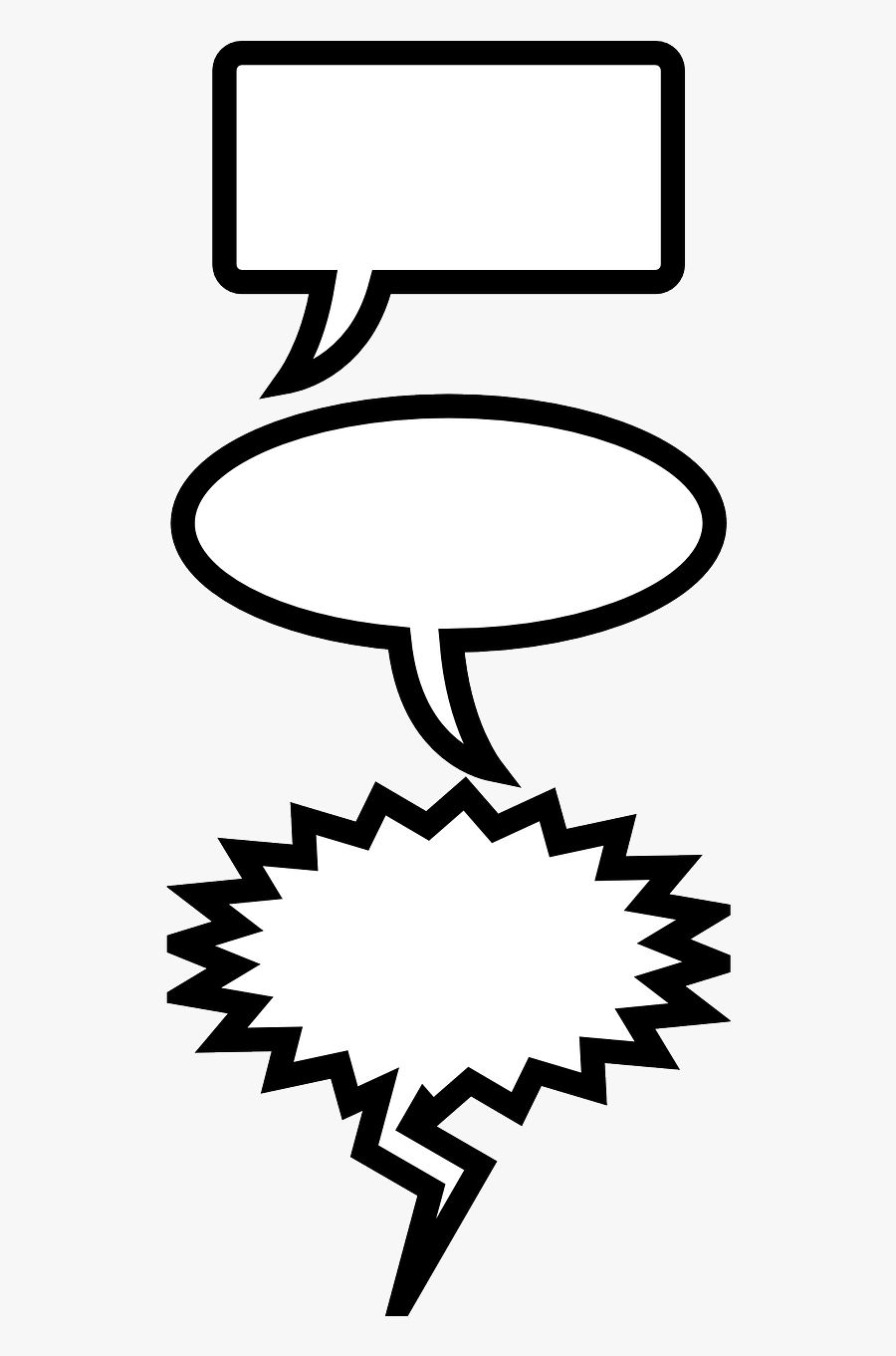 Screaming Speech Bubbles Transparent , Transparent - Speech Bubbles ...