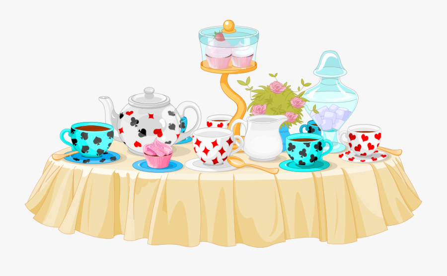 Transparent Birthday Party Clip Art - Alice In Wonderland Tea Png ...