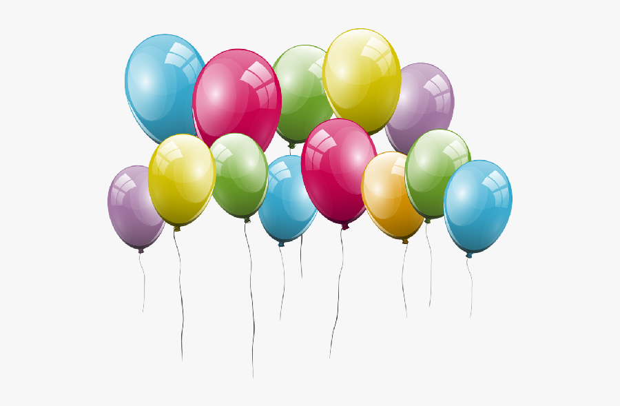 Party Clip Art Images - Transparent Background Happy Birthday Balloons ...