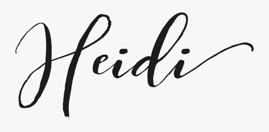 Name Heidi In Calligraphy Clipart , Png Download - Name Heidi In ...
