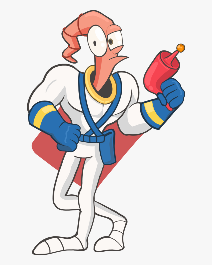 Earthworm Jim By The-driz - Earthworm Jim Png , Free Transparent ...