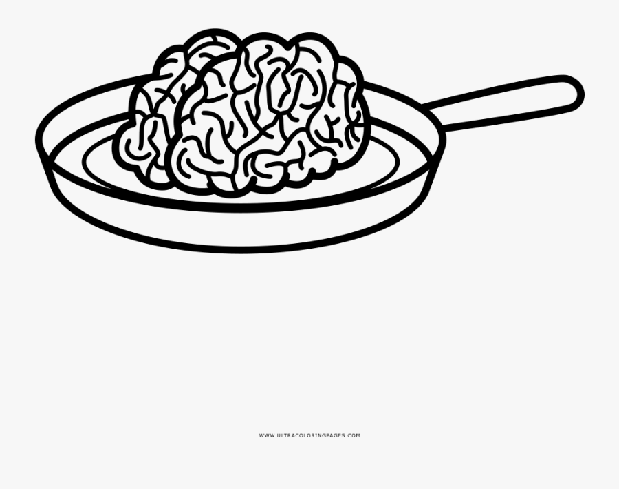 Fried Brains Coloring Page , Free Transparent Clipart - ClipartKey