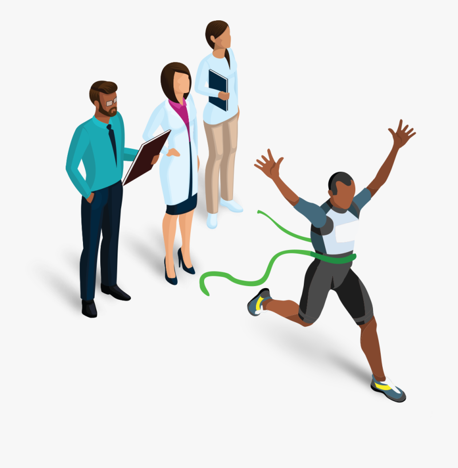 Transparent Sports People Clipart - Marathon Winner Clip Art , Free ...