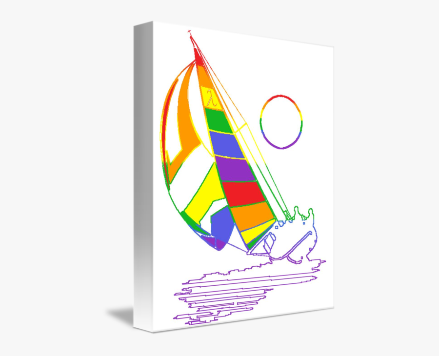 Clipart Rainbow Sailboat - Sail , Free Transparent Clipart - ClipartKey