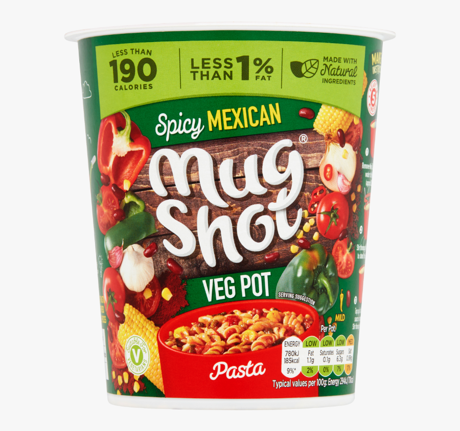 Veg Pot Spicy Mexican Pasta - Mugshot Veg , Free Transparent Clipart ...