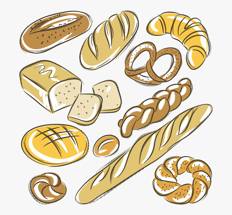 Transparent Italian Bread Clipart - Breads Vector , Free Transparent ...