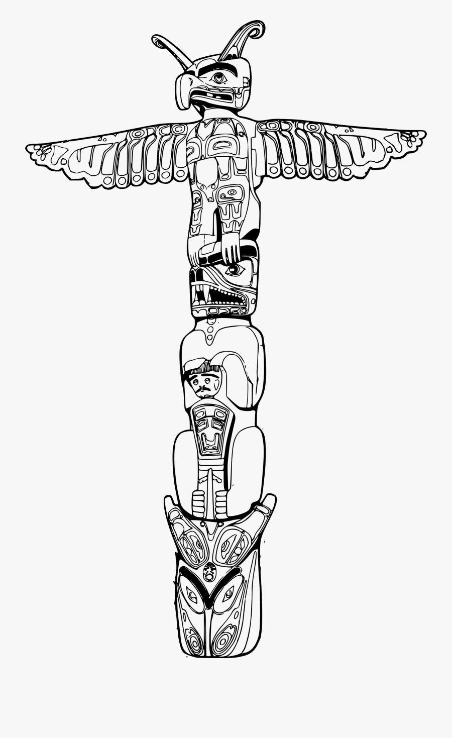 Basic Totem Pole - Totem Pole Png , Free Transparent Clipart - ClipartKey