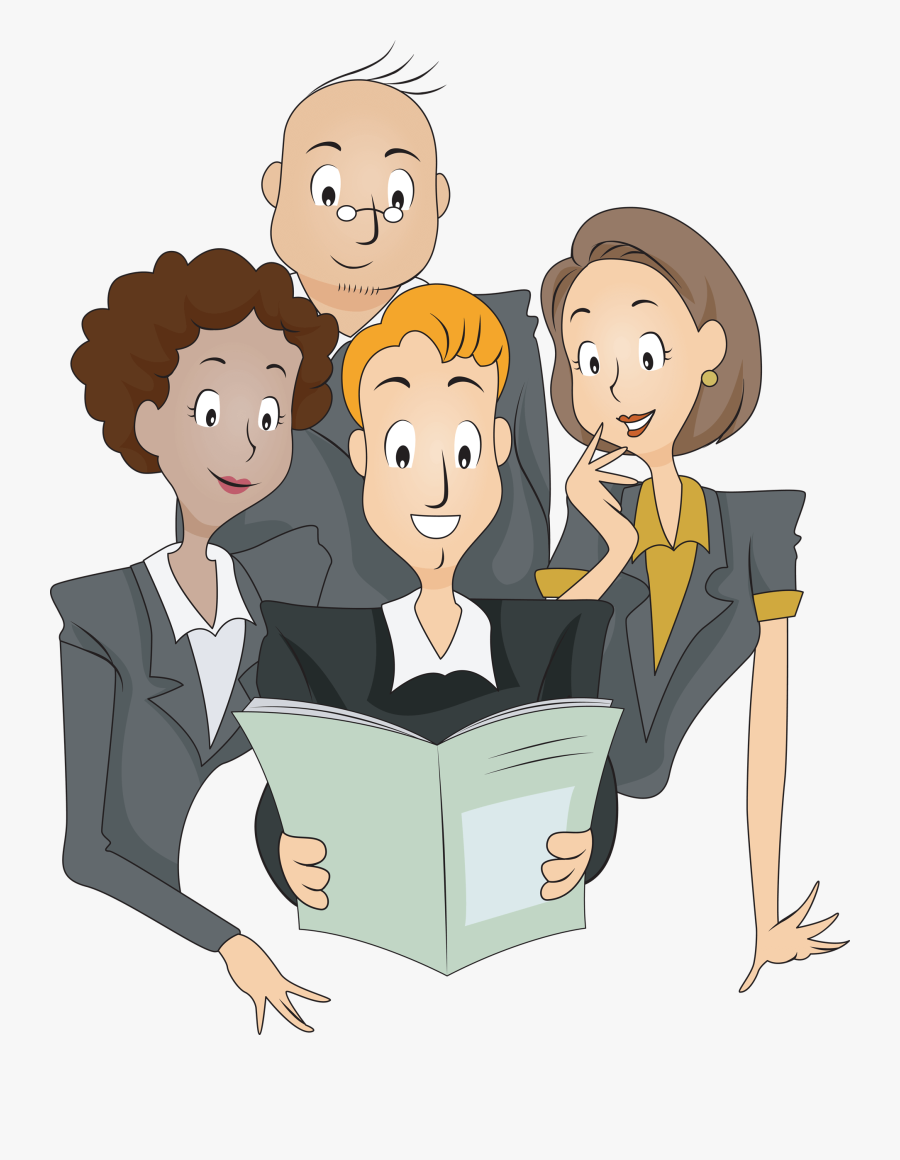 Clipart Reading Magazine - People Reading Magazine Cartoon , Free ...